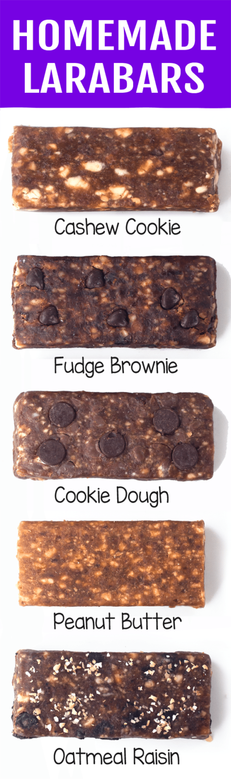 Homemade Larabars - With Different Flavor Ideas