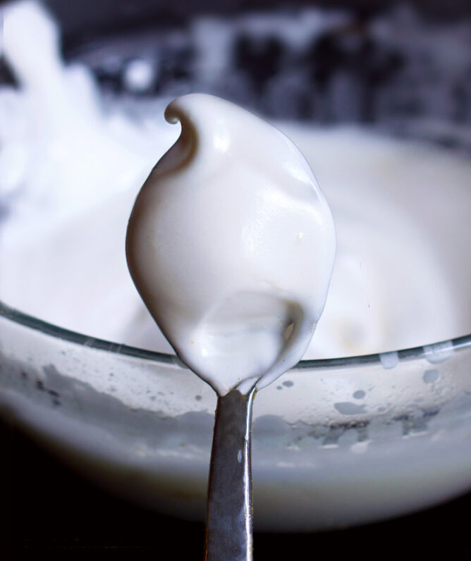 Vegan Marshmallow Fluff - Just 2 Ingredients!
