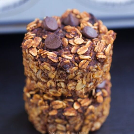 Chocolate Breakfast Oatmeal Cupcakes - To Go!