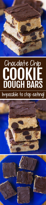 Unbaked Cookie Dough Bars