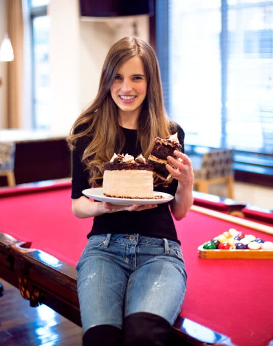 Dark Chocolate Eclipse Cake - Chocolate Covered Katie