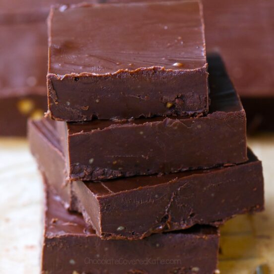 Easy No-Bake Chocolate Fudge Bars - Just TWO Ingredients!