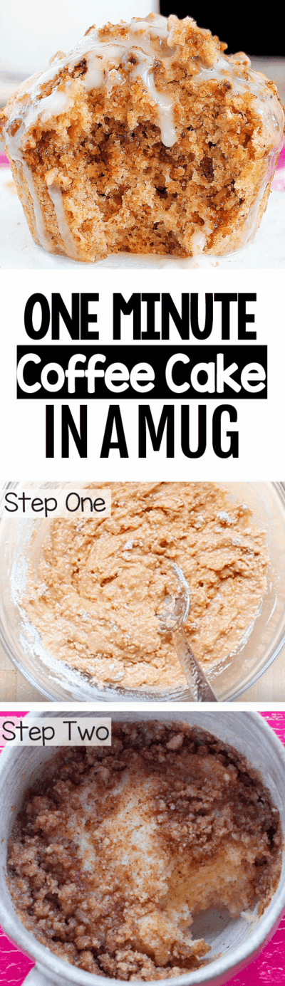 Coffee Mug Cake - Ready In ONE Minute!