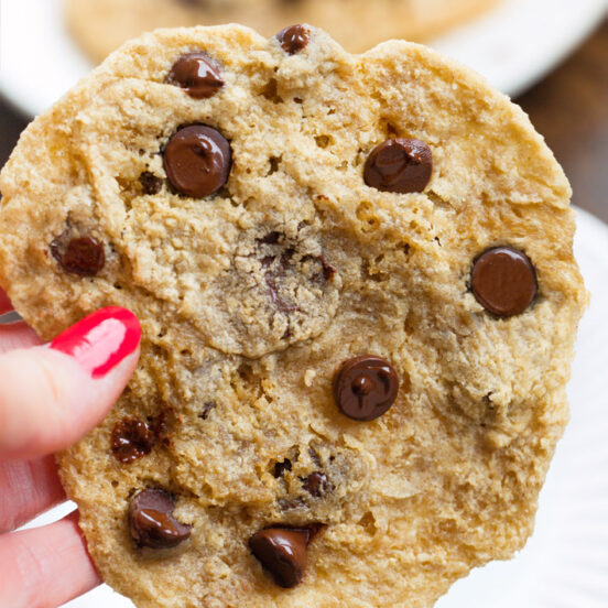 Chocolate Chip Microwave Cookies - NO oven required!