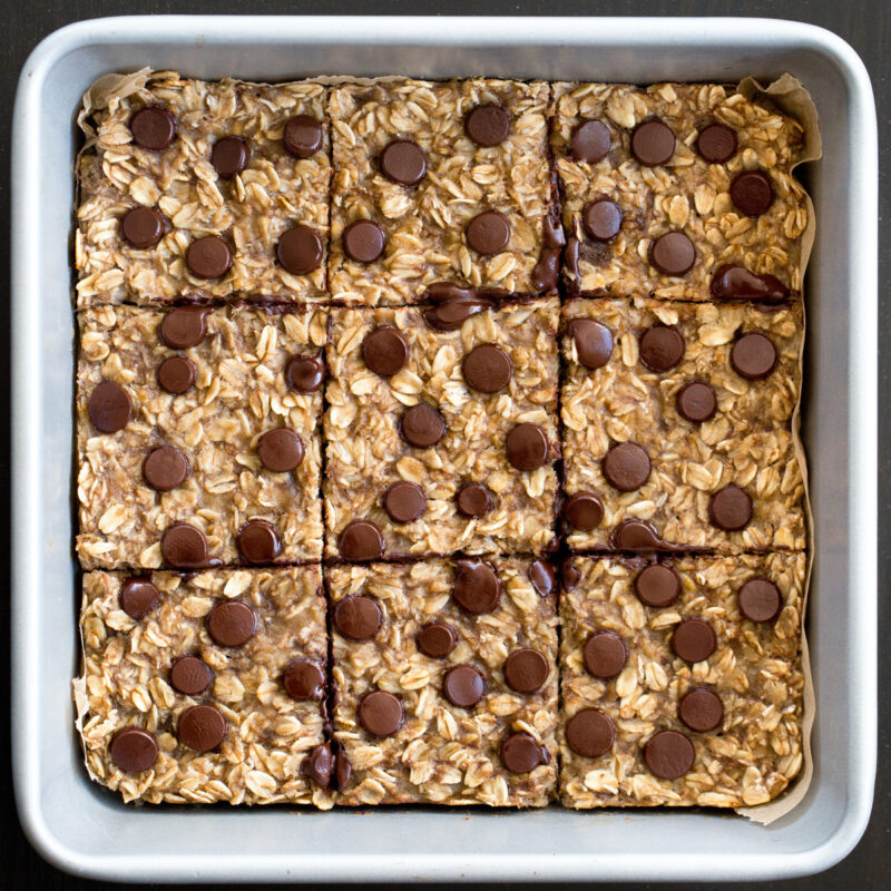 Baked Oatmeal Bars - Chocolate Covered Katie