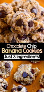 Banana Oatmeal Cookies - 3 Ingredient Recipe!