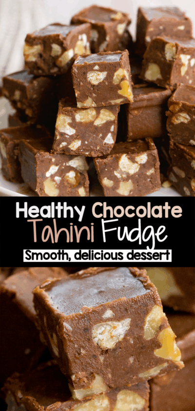 Tahini Fudge Recipe - Delicious Healthy Chocolate Dessert!