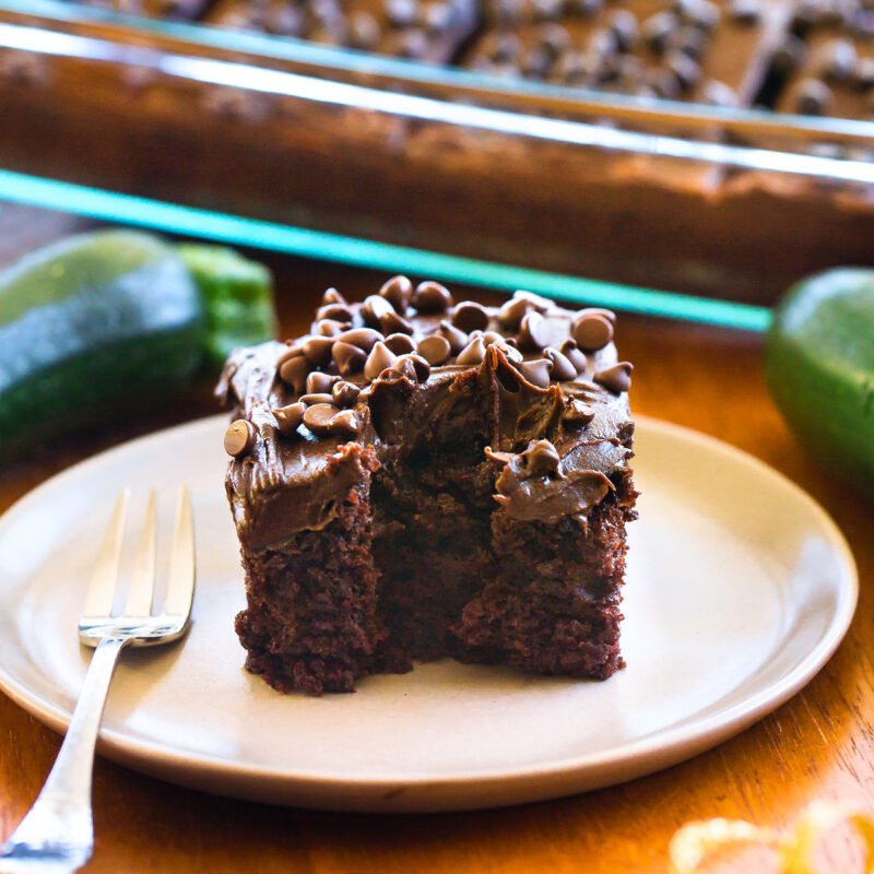 Chocolate Zucchini Cake - Chocolate Covered Katie