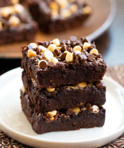 Tahini Brownies - Chocolate Covered Katie