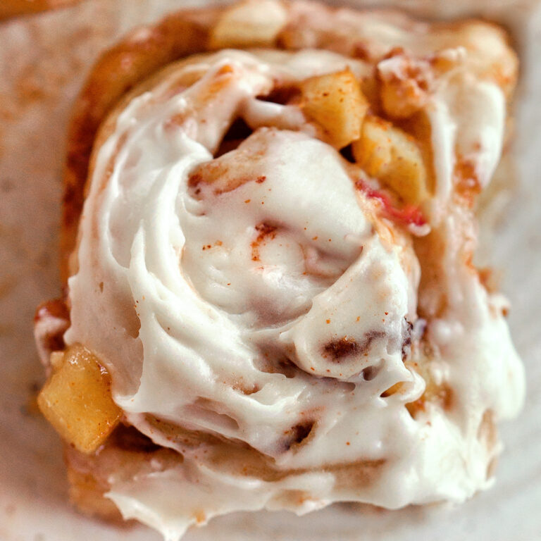 Apple Cinnamon Rolls - With Cream Cheese Frosting!