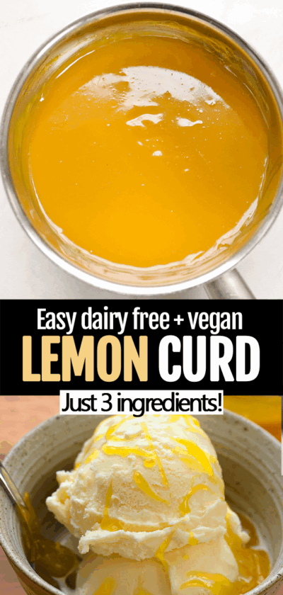 Vegan Lemon Curd - Just 3 Ingredients and So Easy!