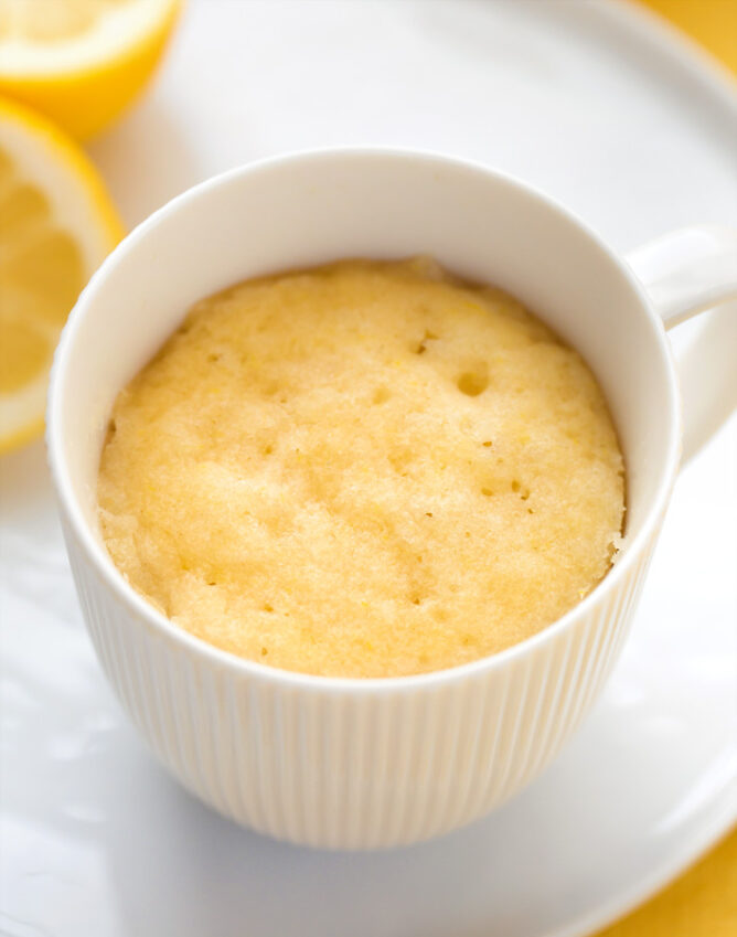 Lemon Mug Cake - 2 Minute Recipe!