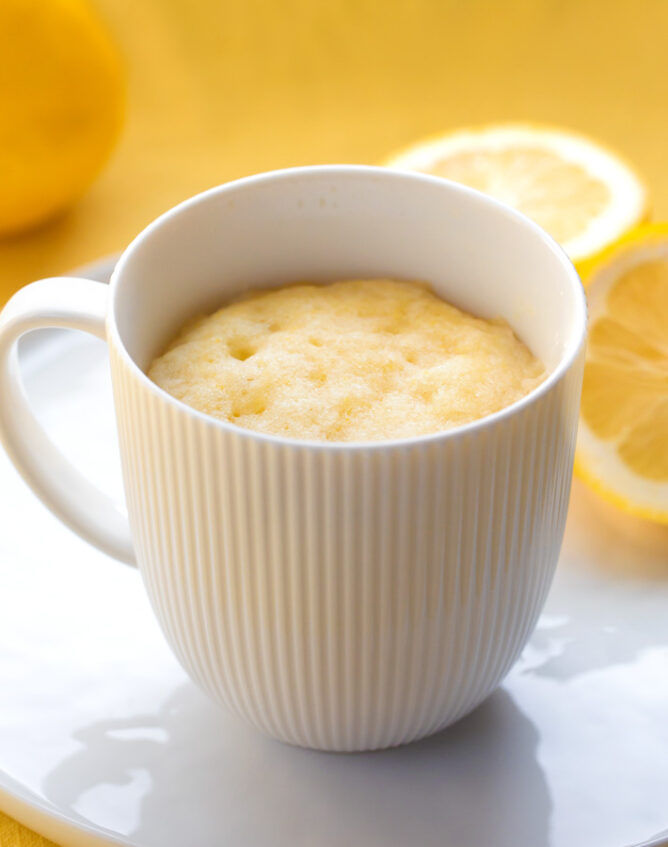 Lemon Mug Cake - 2 Minute Recipe!