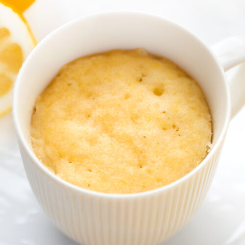 Lemon Mug Cake - 2 Minute Recipe!