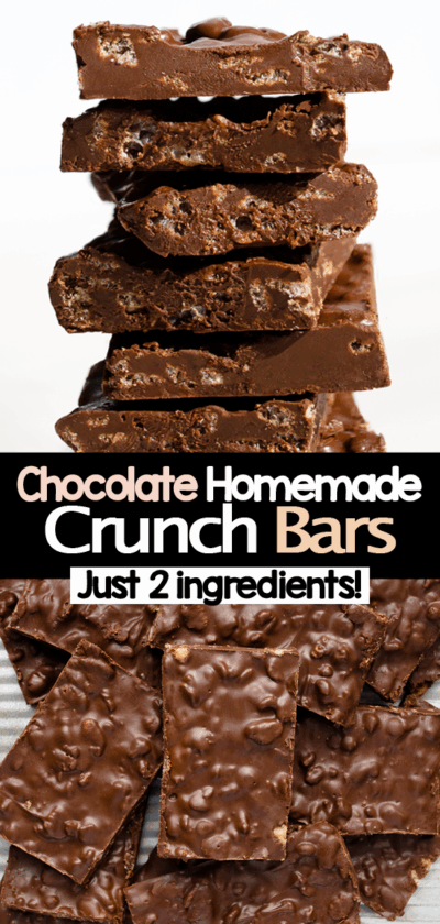 Homemade Crunch Bars - Just 2 Ingredients!
