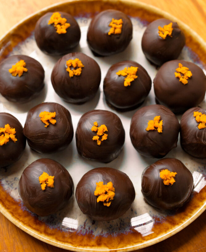 Chocolate Orange Truffles - Just 3 Ingredients! (+VIDEO)