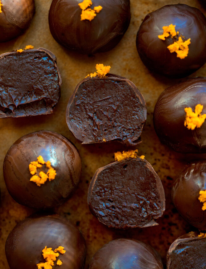 Chocolate Orange Truffles - Just 3 Ingredients! (+VIDEO)