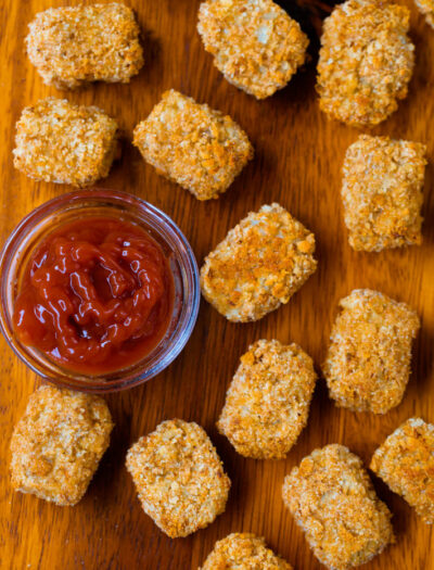 Cauliflower Tater Tots - Crispy Baked Recipe (Just 5 ingredients!)
