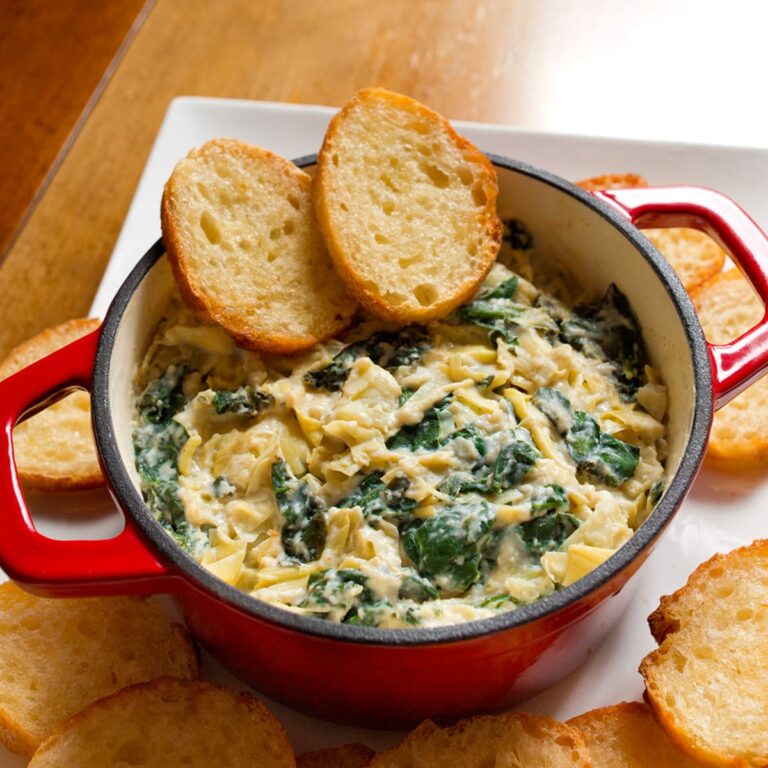 Healthy Spinach Artichoke Dip - High Protein (+ NO Mayo!)