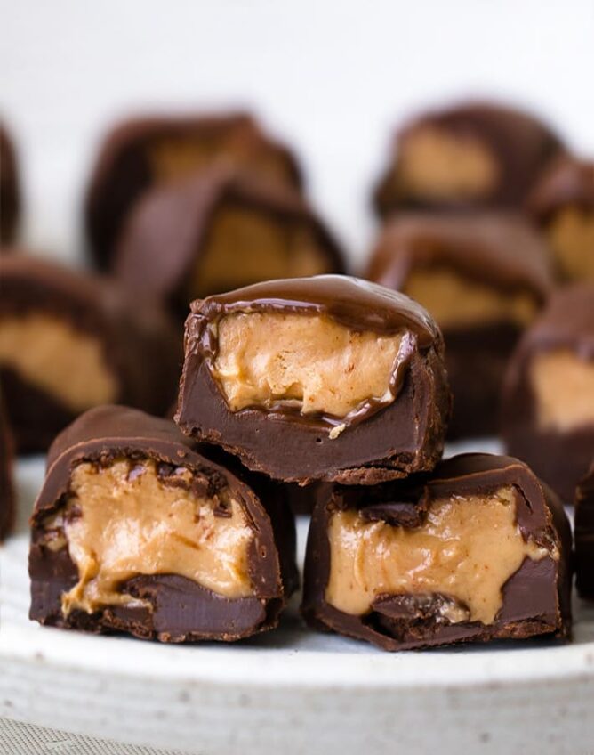 Chocolate Peanut Buter Cups - In An Ice Cube Tray!