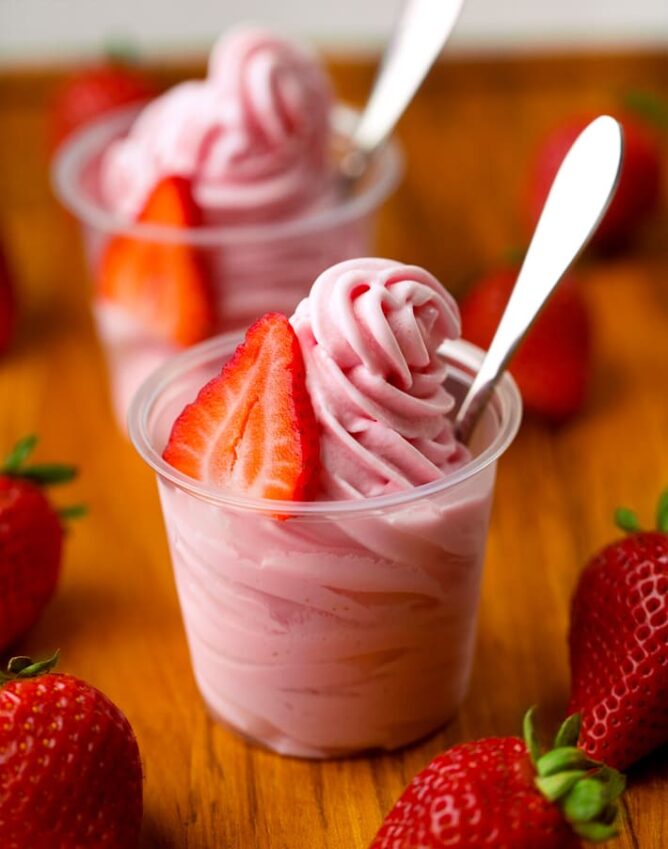 Strawberry Dole Whip Recipe - Copycat Disney Dessert!